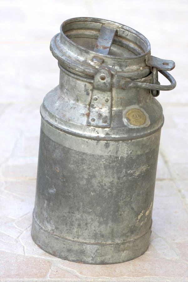 Vintage milk-can stock image. Image of antique, milk, farming - 5288455