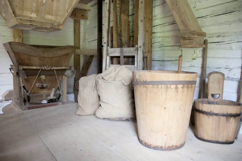 Vintage mill hopper stock image. Image of rural, vintage - 20065091