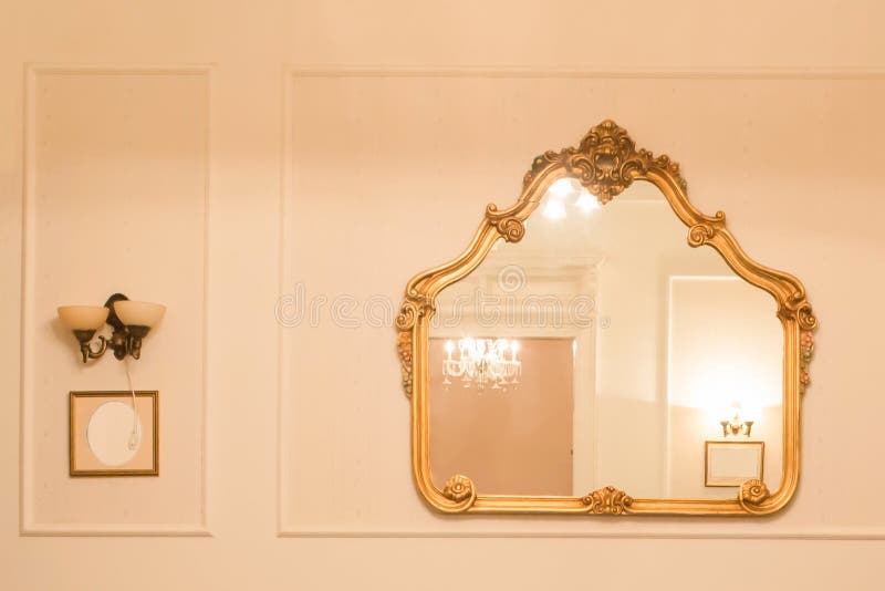 Vintage mirror stock image. Image of light, mirror, reflection - 83606781