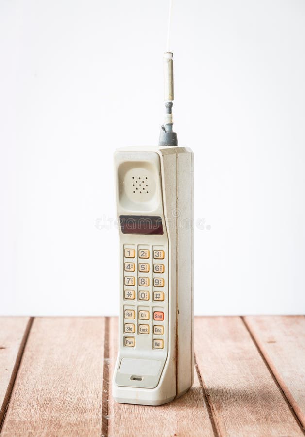 Vintage mobile phone stock photo. Image of gray, desk - 50541830