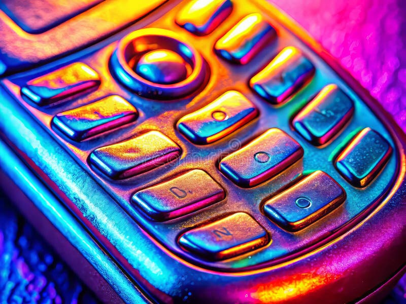 Vintage Mobile Phone Keypad a Nostalgic Look at 1990s Communication ...
