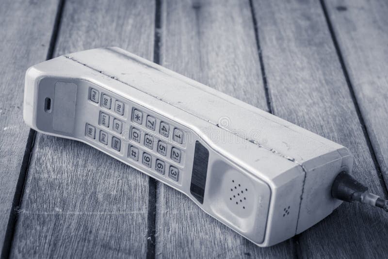 Vintage mobile phone stock photo. Image of gray, desk - 50541830