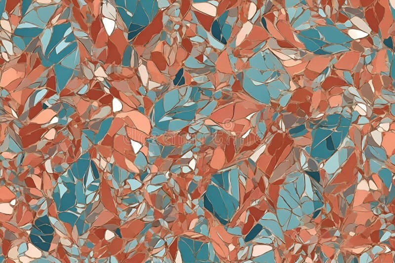 Vintage Modern Crystal Pattern Design Mosaic Pattern Stock Illustration ...