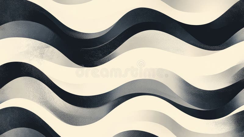 Vintage Monochrome Geometric Wave Seamless Pattern Stock Photo - Image of appeal, wave: 350210224