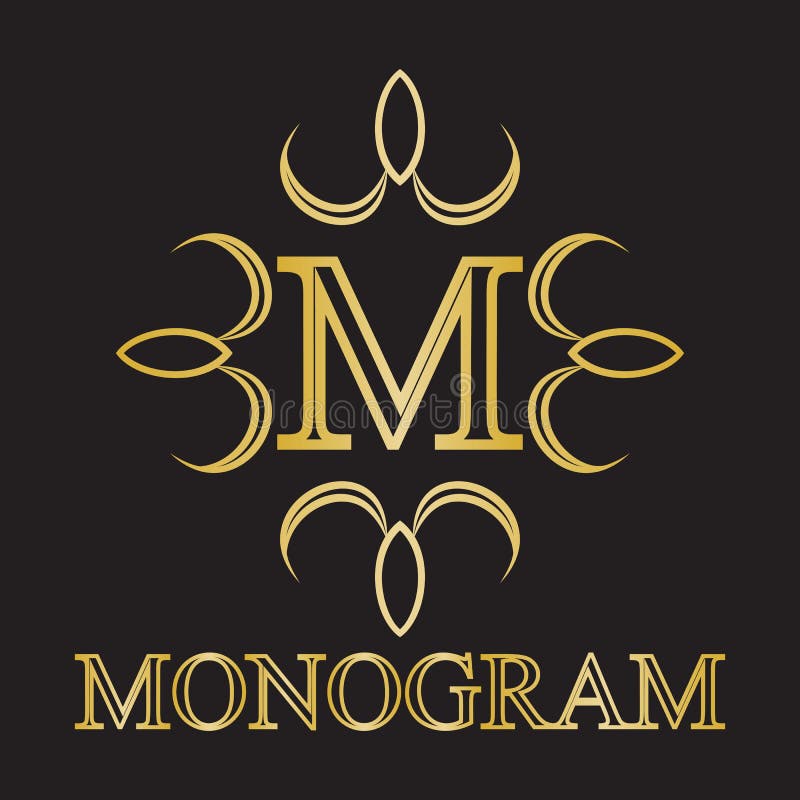 Monogram icon stock illustration. Illustration of logo - 102755212