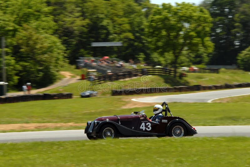Vintage Morgan race car editorial stock photo. Image of sports - 24884878