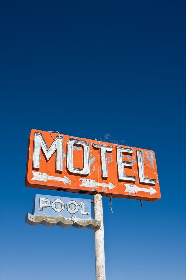Vintage motel sign stock image. Image of sign, lodging - 16374905