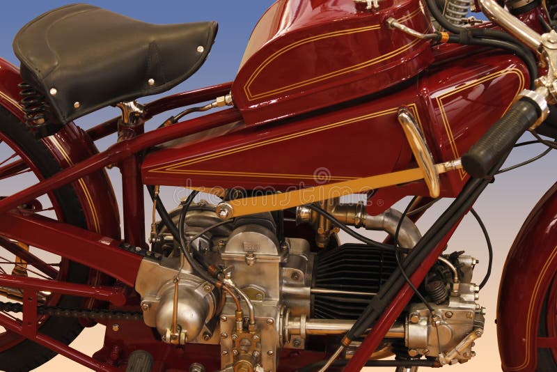 Vintage motorcycle engine stock photo. Image of details - 32728392