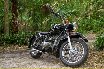 Vintage Motorcycle in Jungle Stock Photo - Image of tropical, tropics ...