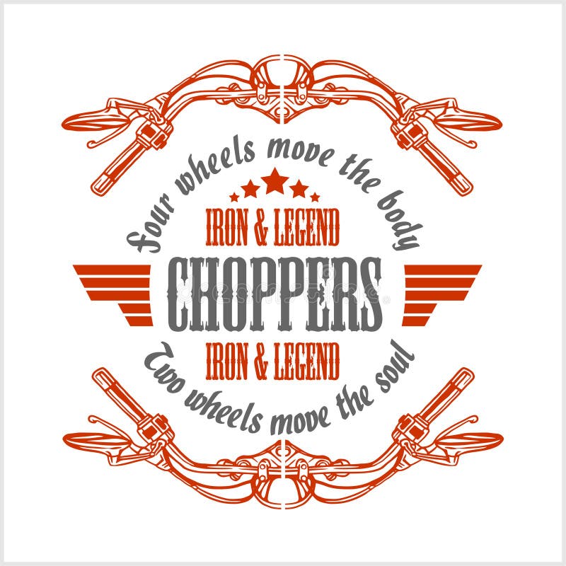 Vintage Motorcycle Label, Retro Chopper Bike Stock Vector ... Vintage Motorcycle Label, Retro Chopper Bike Stock Vector ...
