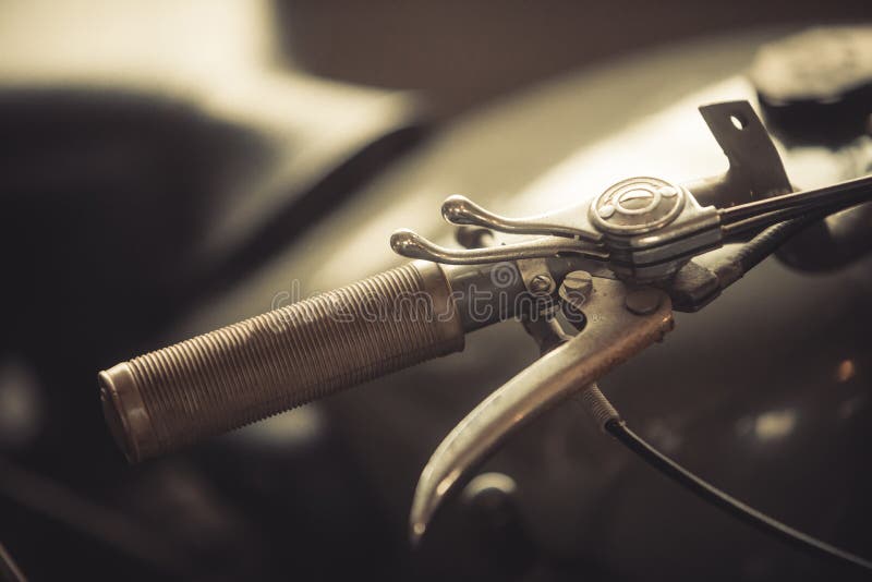 Vintage motorcycle lever stock image. Image of hold - 155299305
