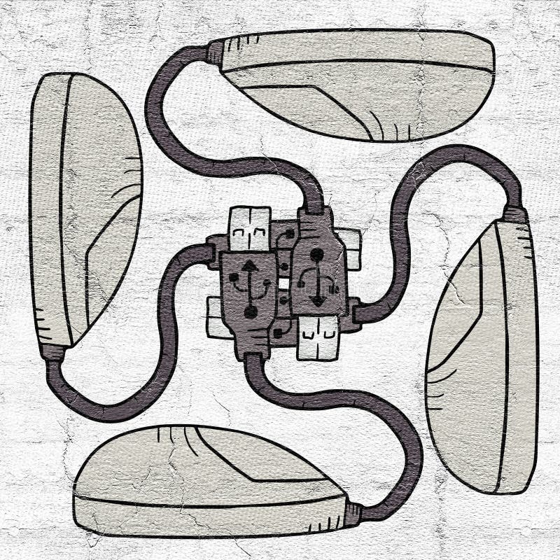 Vintage mouse stock illustration. Illustration of design - 98573414