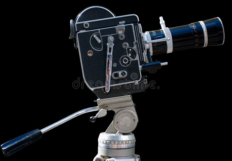 Vintage movie camera stock image. Image of recording - 16541953