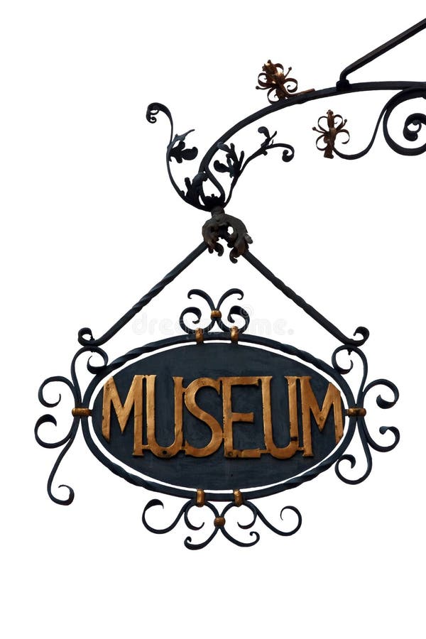 Museum Sign stock photo. Image of brown, sign, visit - 30788492