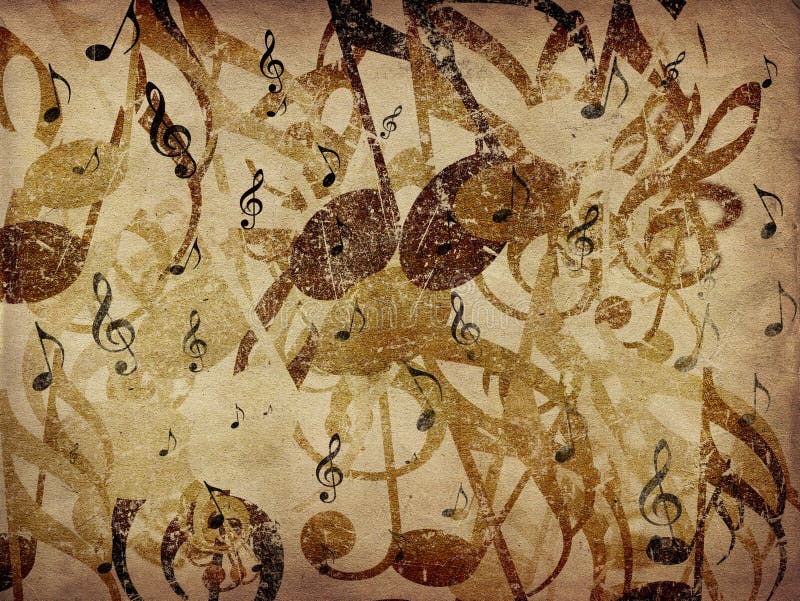 Vintage music background stock illustration. Illustration of instrument ...