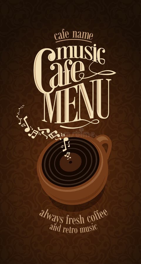 Music Menu Card Cafeteria Stock Illustrations – 14 Music Menu Card ...