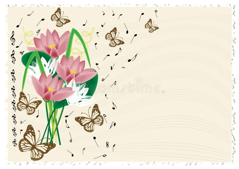 47+ Music notes flower background Free Stock Photos - StockFreeImages