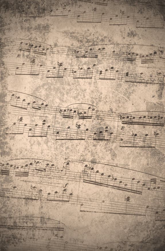 Vintage music notes stock image. Image of artistic, concert - 79089215