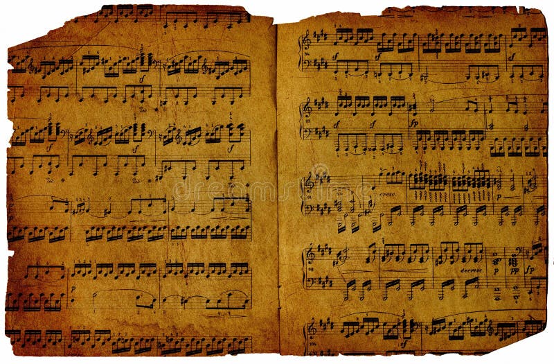 Vintage Musical Pages Picture. Image: 5554810