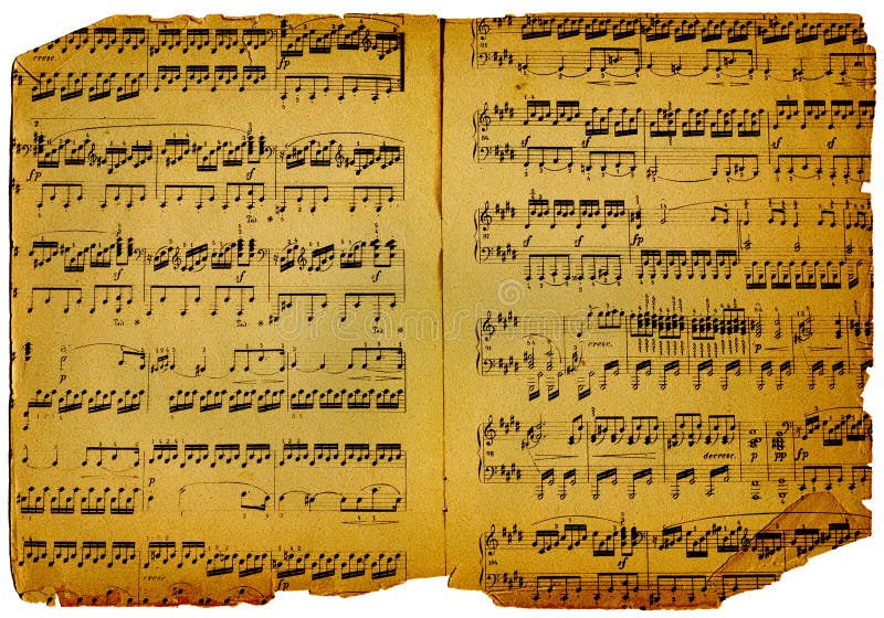 Vintage Musical Pages Picture. Image: 5561835