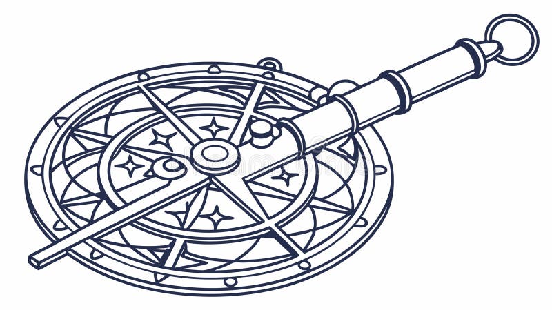 Compass Map Telescope stock vector. Illustration of hunt - 70934390
