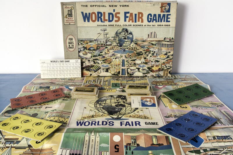 Vintage New York Worlds Fair Game Editorial Stock Image - Image of play ...