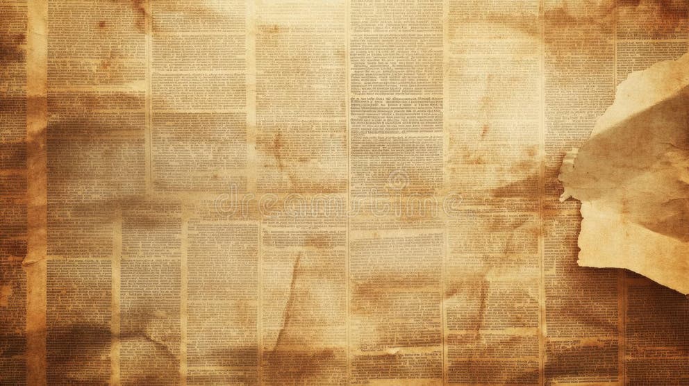 Vintage Newspaper Background with Torn Edge, a Timeless Texture Stock ...