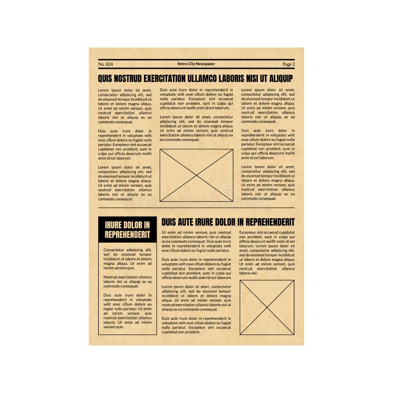 Free newspaper template 1930 - epmokasin