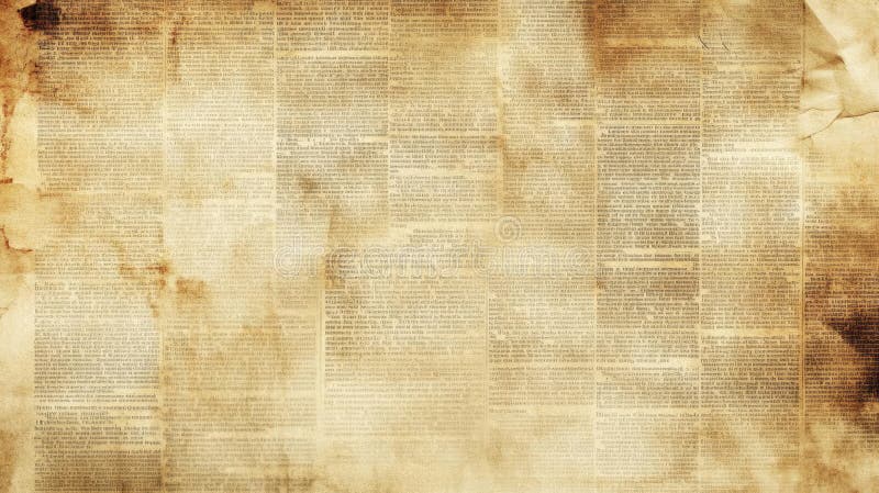 Vintage Newspaper Texture, Grunge Background for Design Projects Stock ...
