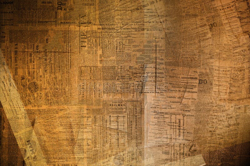 Vintage Newspapers Background Stock Image - Image of background, design ...