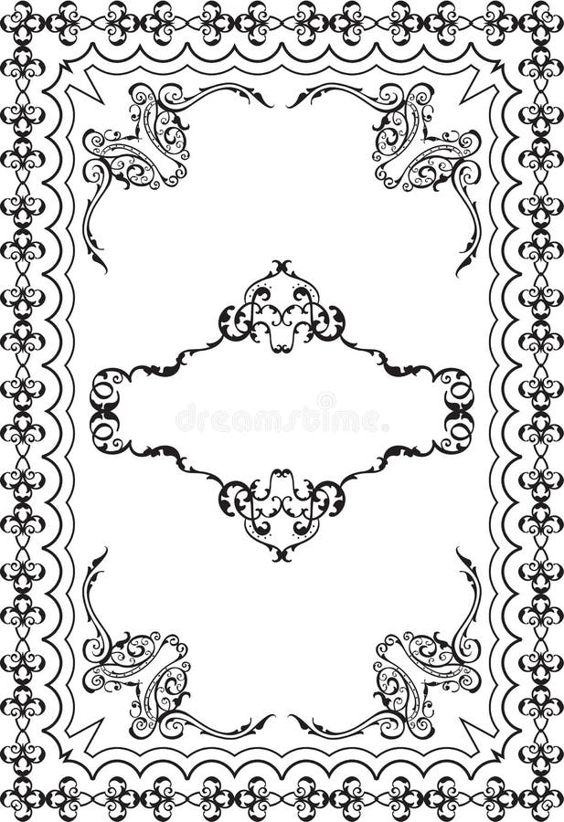 Vintage nice frame stock vector. Illustration of premium - 50047287