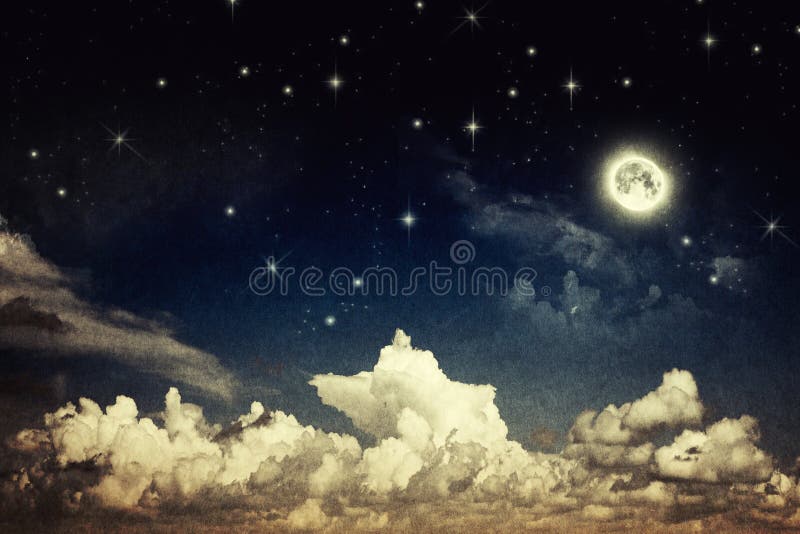 Stars Clouds Night Sky stock photo. Image of night, stars - 11322332