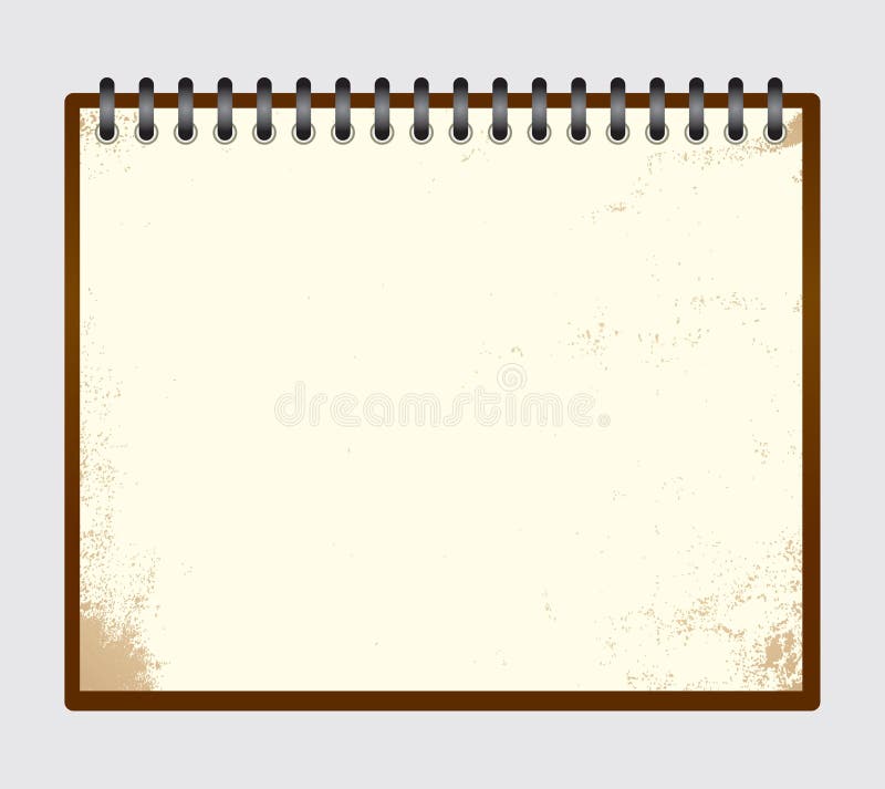 Vintage note pad stock illustration. Illustration of empty - 24370168