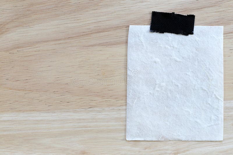 Vintage of Note Paper on Wooden Background and Copy Specs. Stock Image ...