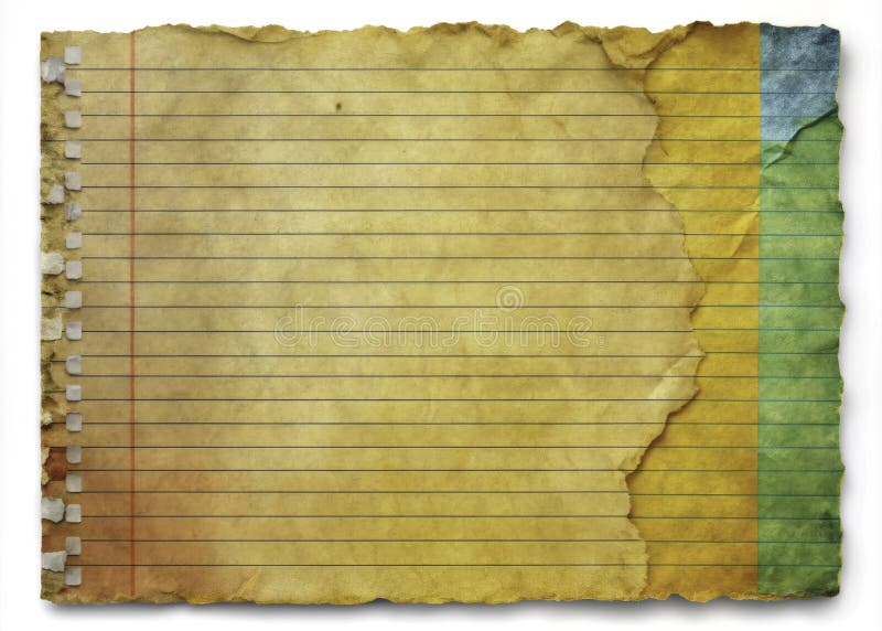 Vintage Notebook Paper Texture - Distressed Lined Paper Background for ...