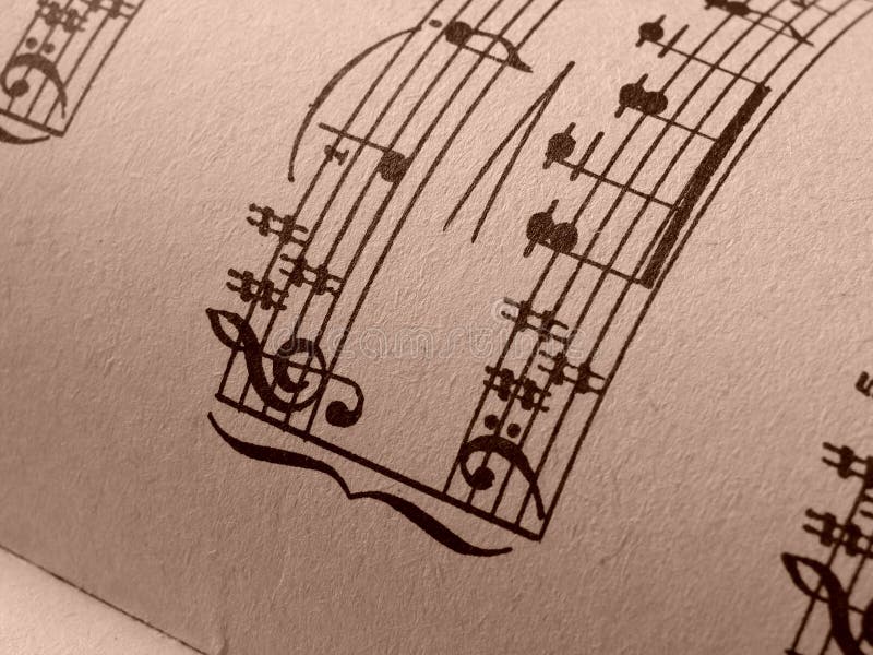 Vintage notes stock image. Image of piece, sonata, notes - 12974757