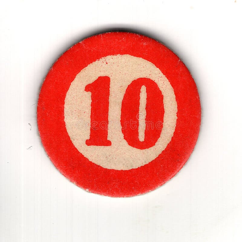 A Vintage Numbered Bingo Counter. Stock Photo - Image of lose, house ...