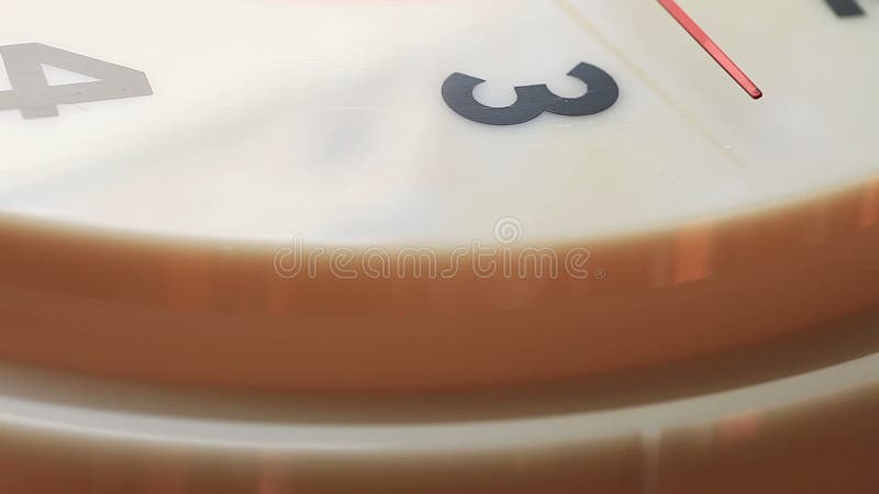 Clock numbers 3 and 4 stock video. Video of closeup - 165262875