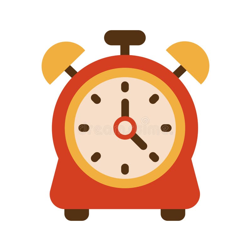 Vintage Object Alarm Clock stock illustration. Illustration of ...