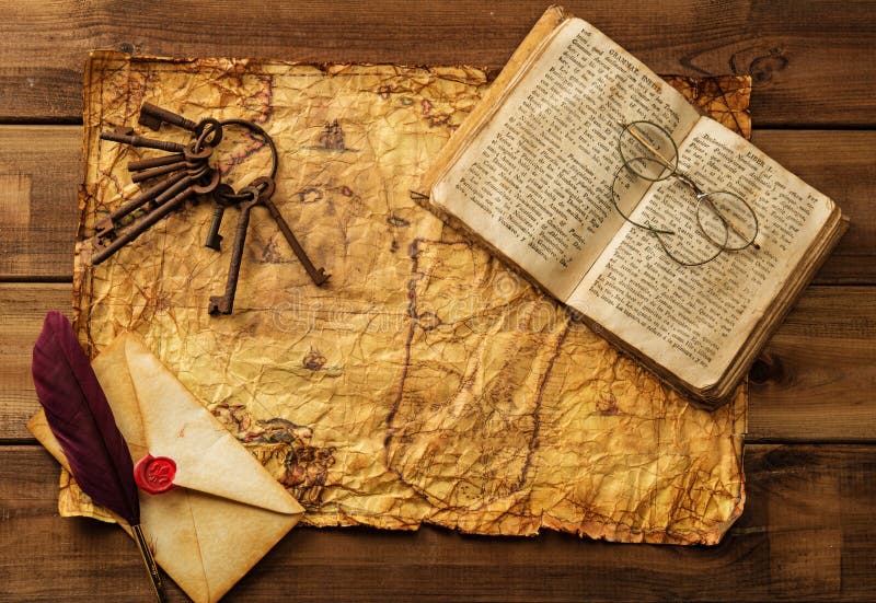 Old Paper With Writing Background