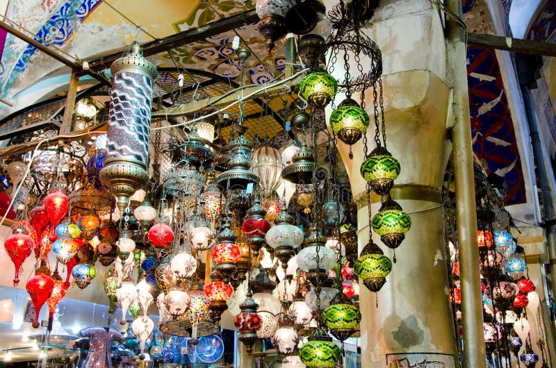 Vintage Objects in Turkish Bazaar Stock Photo - Image of decorations ...