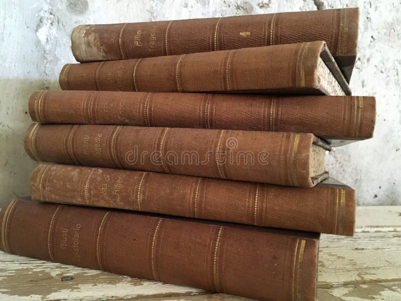 Vintage old antique books stock image. Image of publishing - 106834477