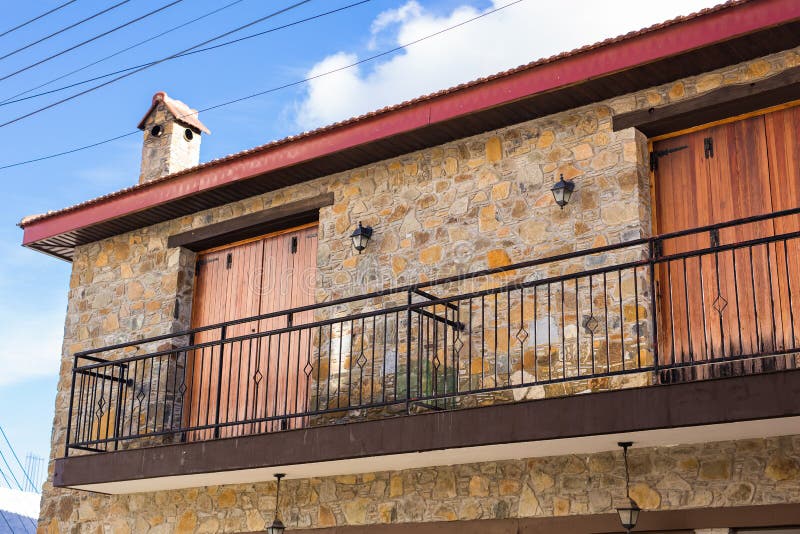Vintage old balcony stock image. Image of italy, detail - 90341637