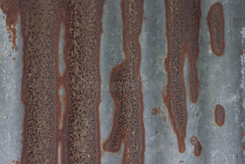 Old Brown Zinc Rusted for the Background. Stock Photo - Image of ...