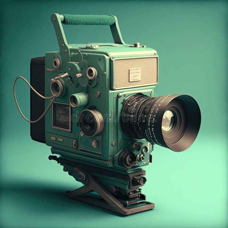 Vintage Old Camera Equipment Stock Illustration - Illustration of focus ...