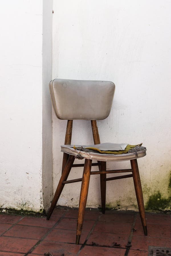Vintage Old Chair Retro Comfortable Design Closeup Stock Image - Image ...