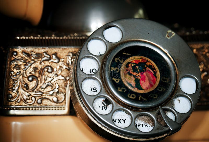 Vintage Old Classic Telephone Communication Device Stock Photo - Image ...