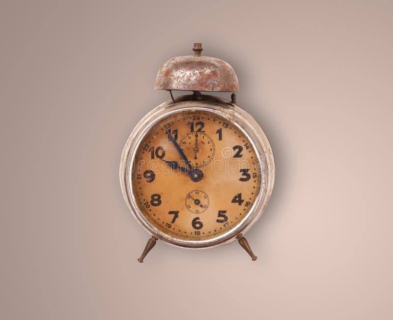 Old vintage midnight clock stock photo. Image of square - 16940824