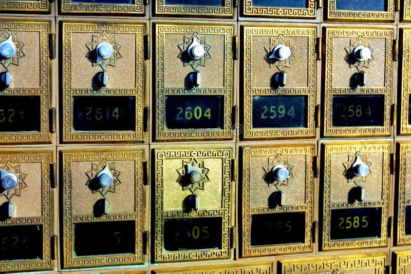 Vintage Old Fashion Mail Box S Stock Photo - Image of incoming, coming ...