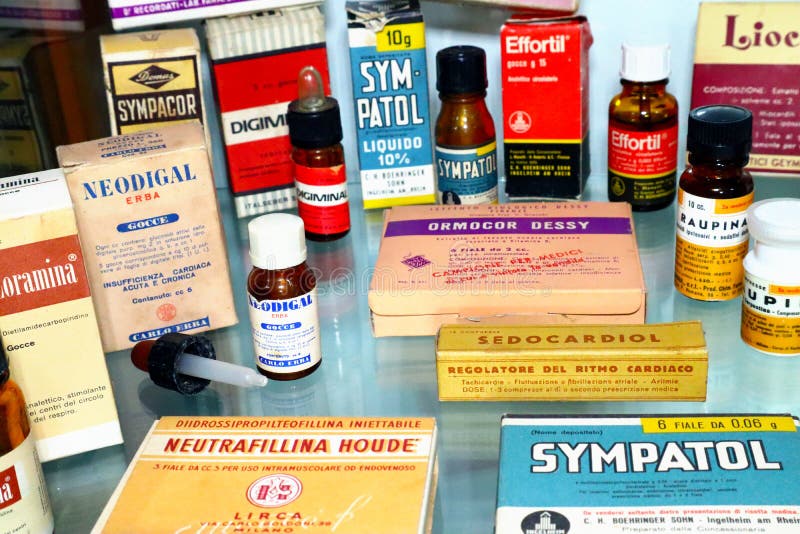 Vintage Old Medicines Display Editorial Stock Photo - Image of 1800s ...